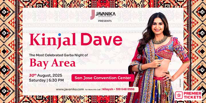 Kinjal Dave’s Garba Night 2025 Live Event in San Jose